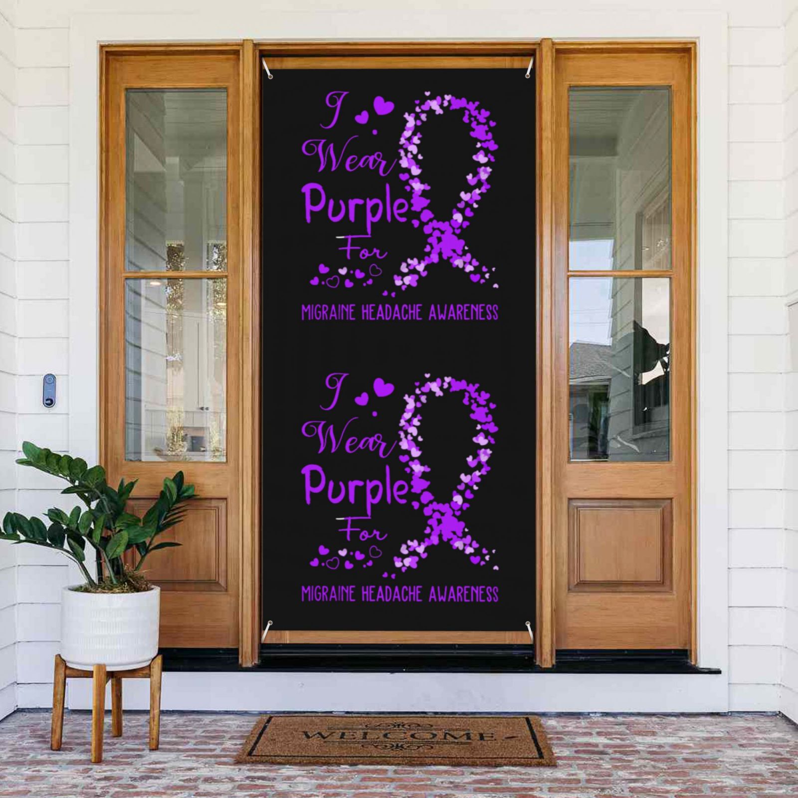 Migraine Headache Awareness Month Door Cover Decoration Backdrop Banner ...