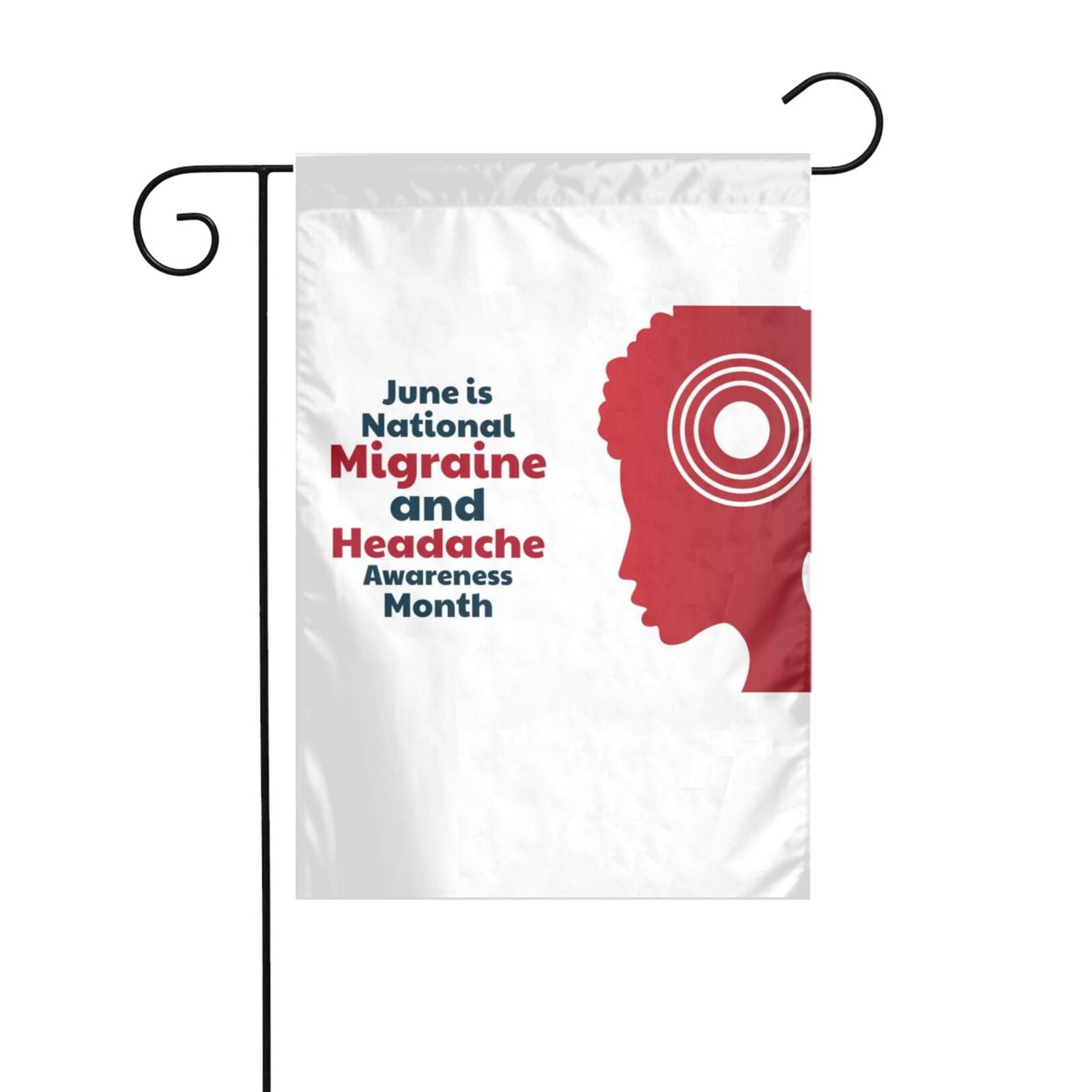 Migraine Headache Awareness Month Purple Ribbon Garden Flag Double ...