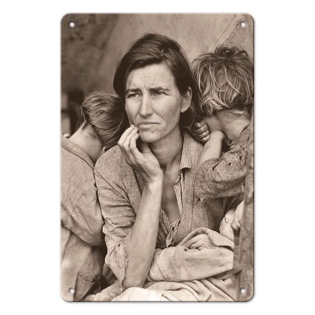 Migrant Mother Nipomo California - Black and White Historic Photograph ...