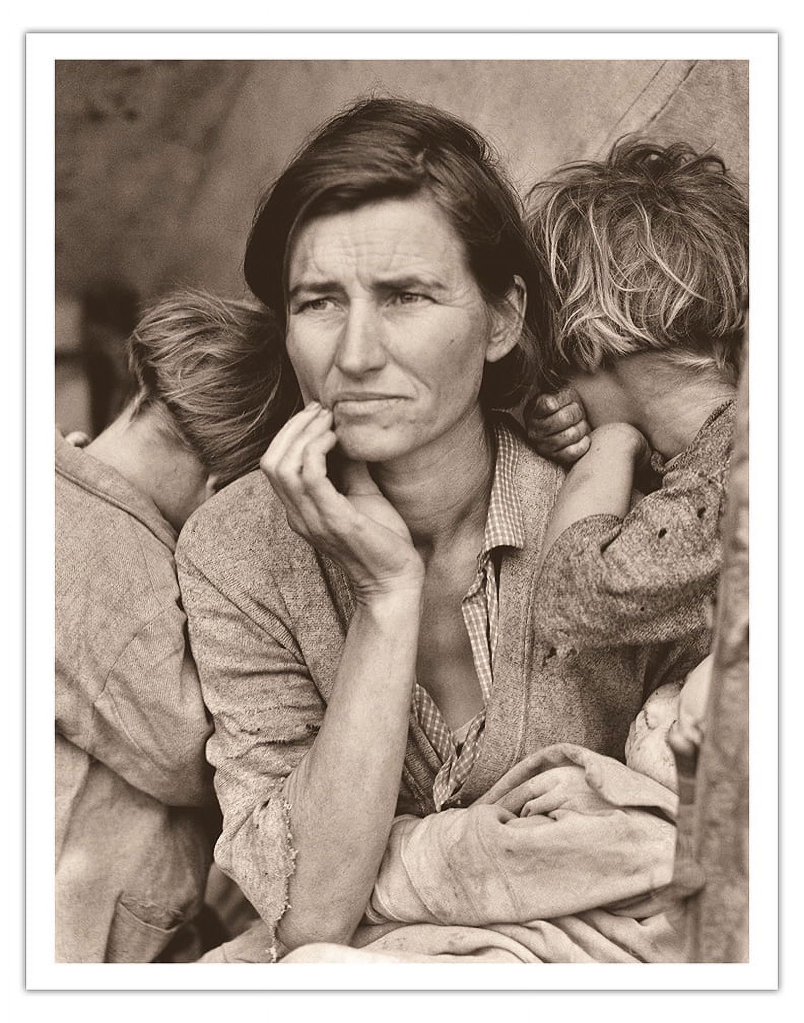 Migrant Mother Nipomo California - Black and White Historic Photograph ...