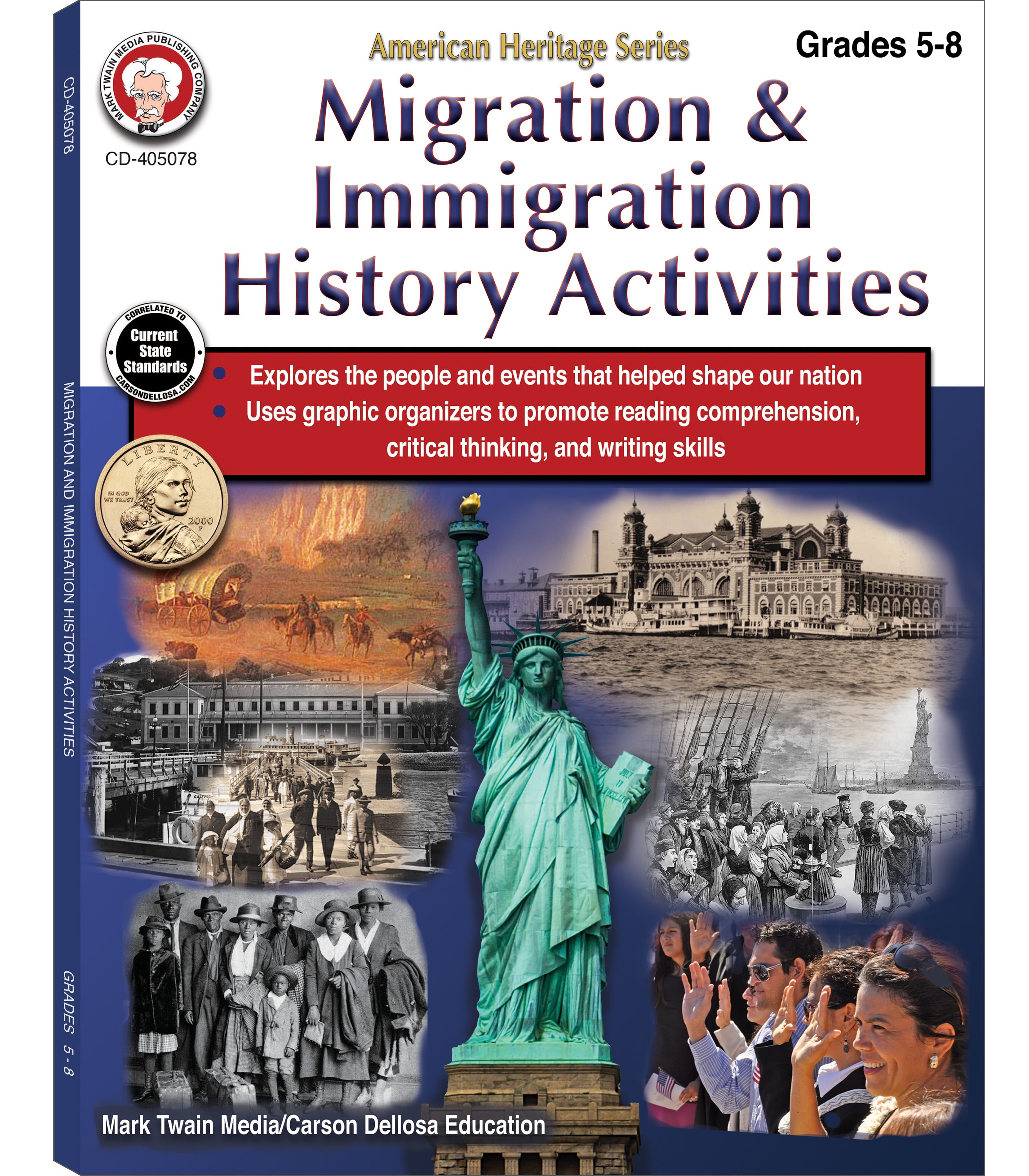 Migration & Immigration History Activities Workbook, Grades 5-8 ...