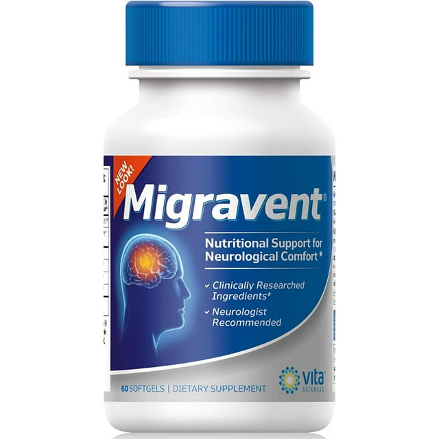 Migravent - Migraine Relief Pill, Neurological Support with PA Free ...