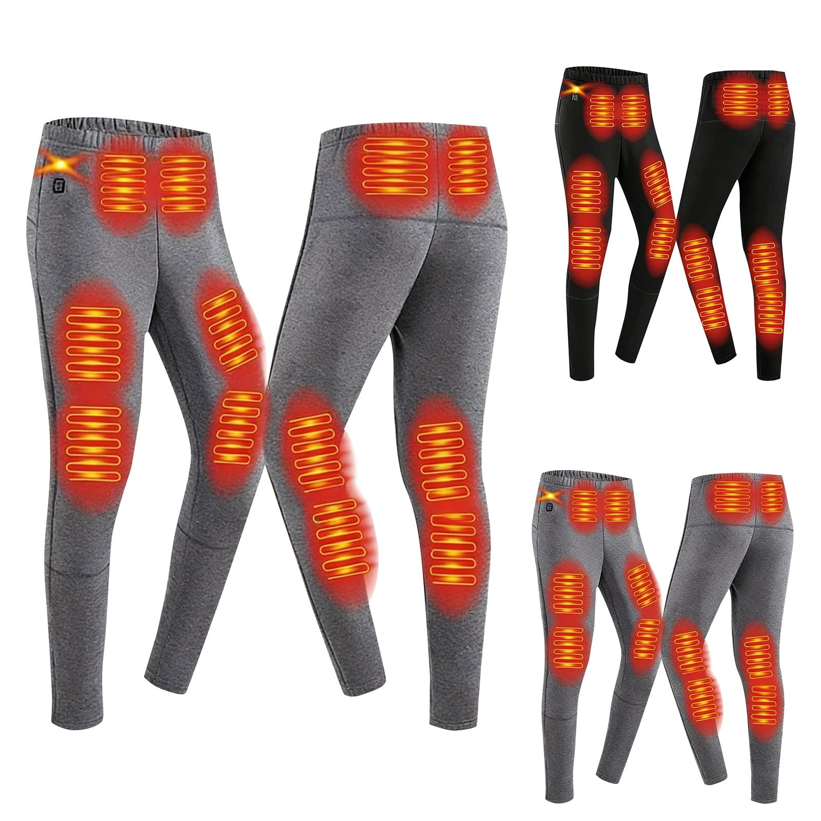 Migroa Men's Heated Thermal Pants, 12-Zone Electric Warming Trousers ...