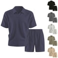 Migroa Men's Sweatsuits Mens Short Sets 2 Piece Outfits Golf Shirts And ...