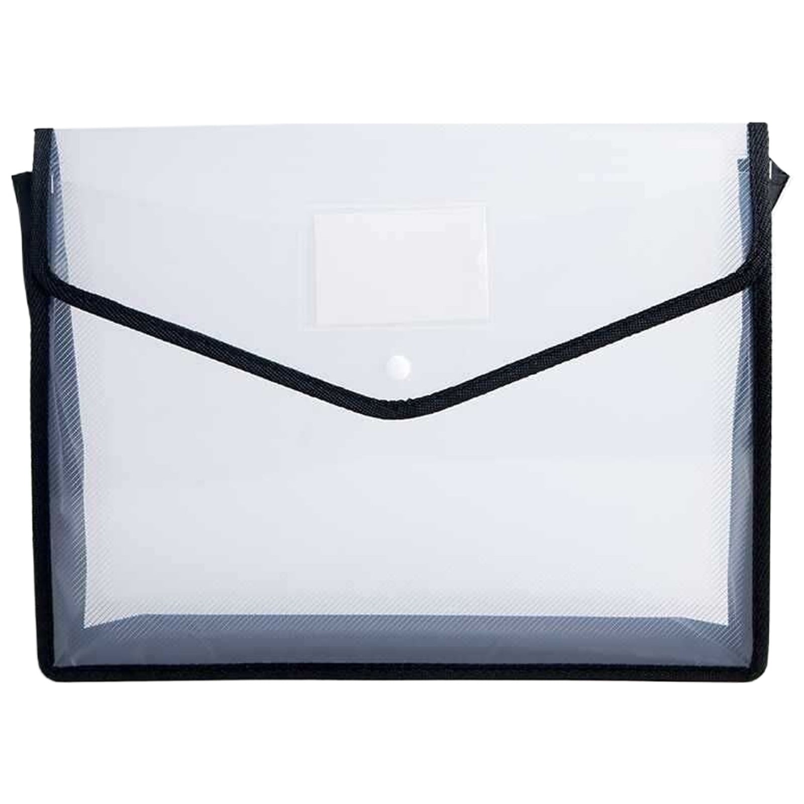 Migroa Plastic Document Holder Envelope with Snap Button, Legal Size ...