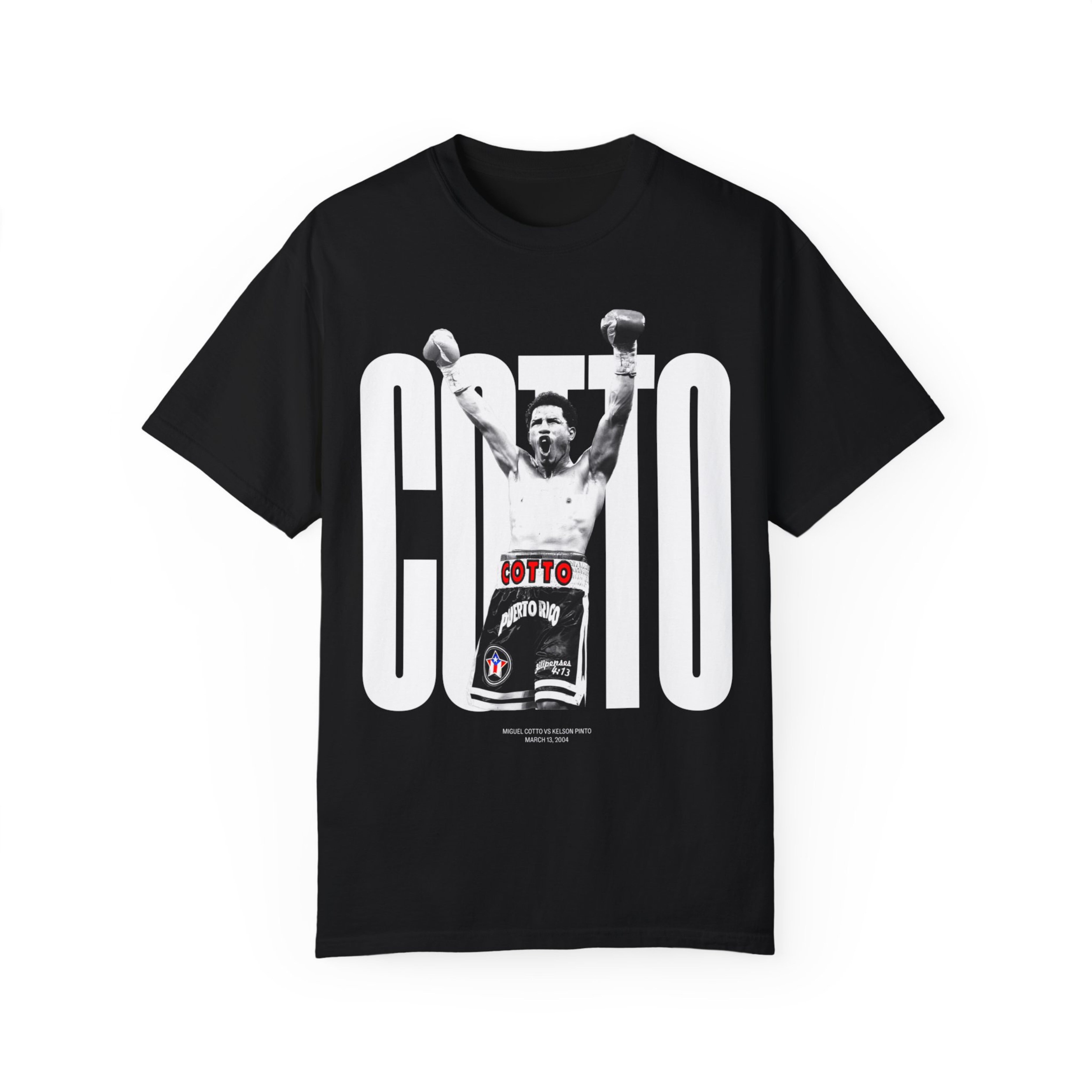 Miguel Cotto vs Kelson Pinto Fight T-Shirt | Puerto Rican Boxing Legend ...