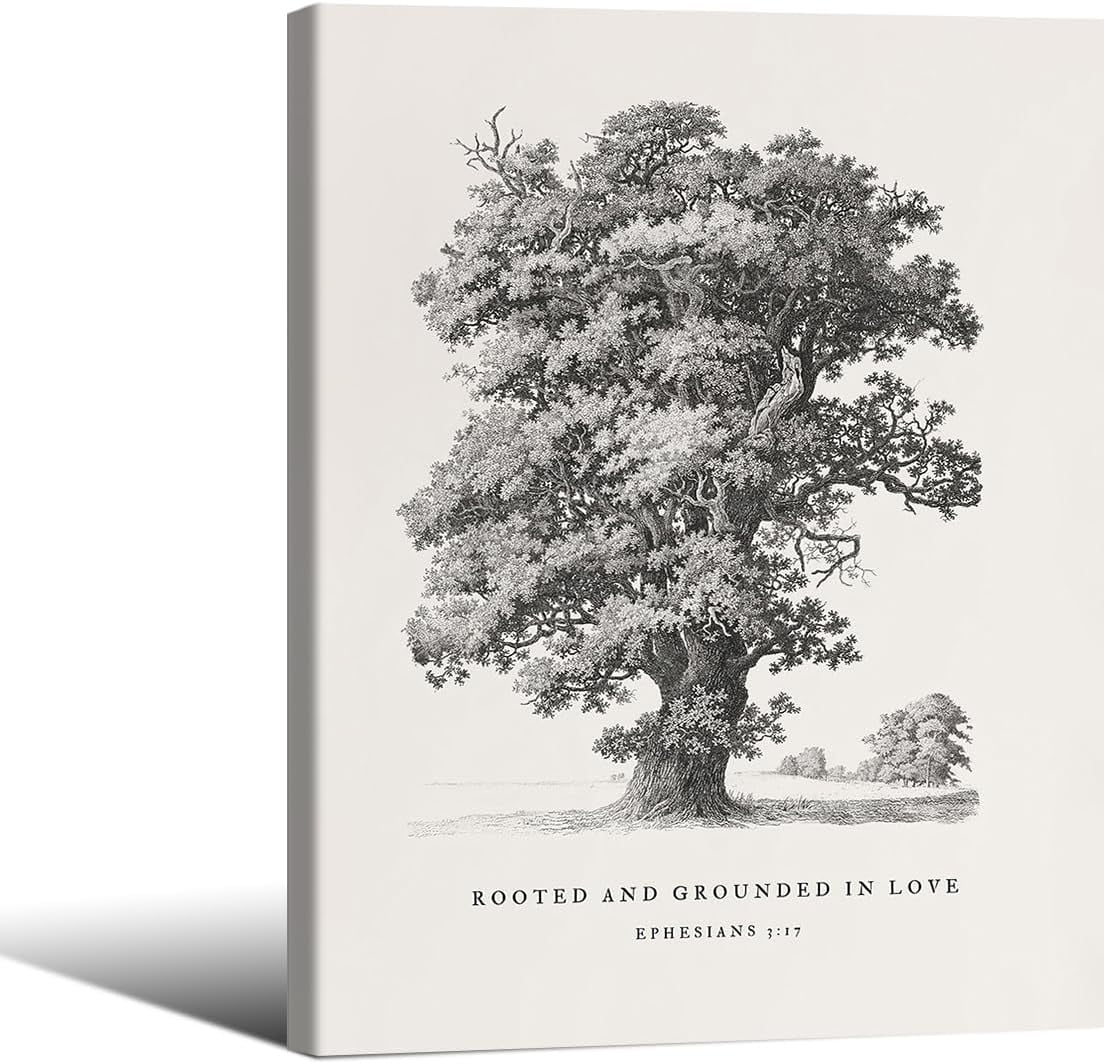 Miguel-Modern Christian Bible Verses Canvas Wall Art Retro Ephesians 3: ...