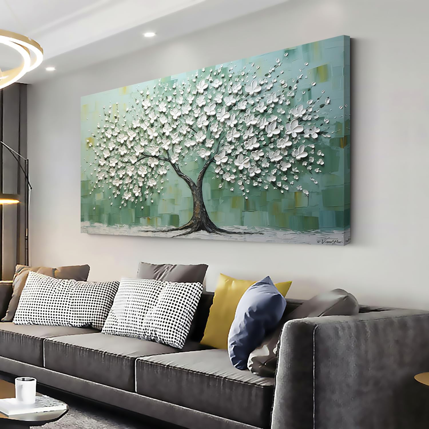 Miguel Turquoise Tree of Life Wall Art for Living Room Canvas Prints ...