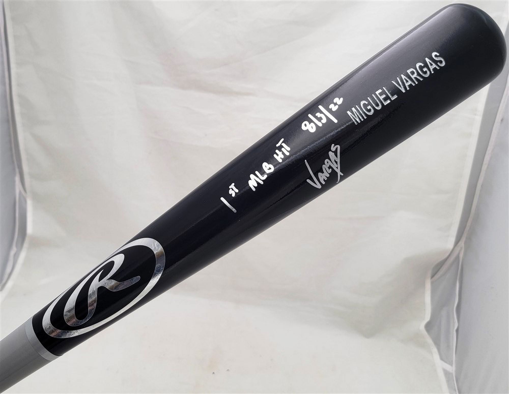 Miguel Vargas Autographed Black Rawlings Bat Los Angeles Dodgers "1st ...