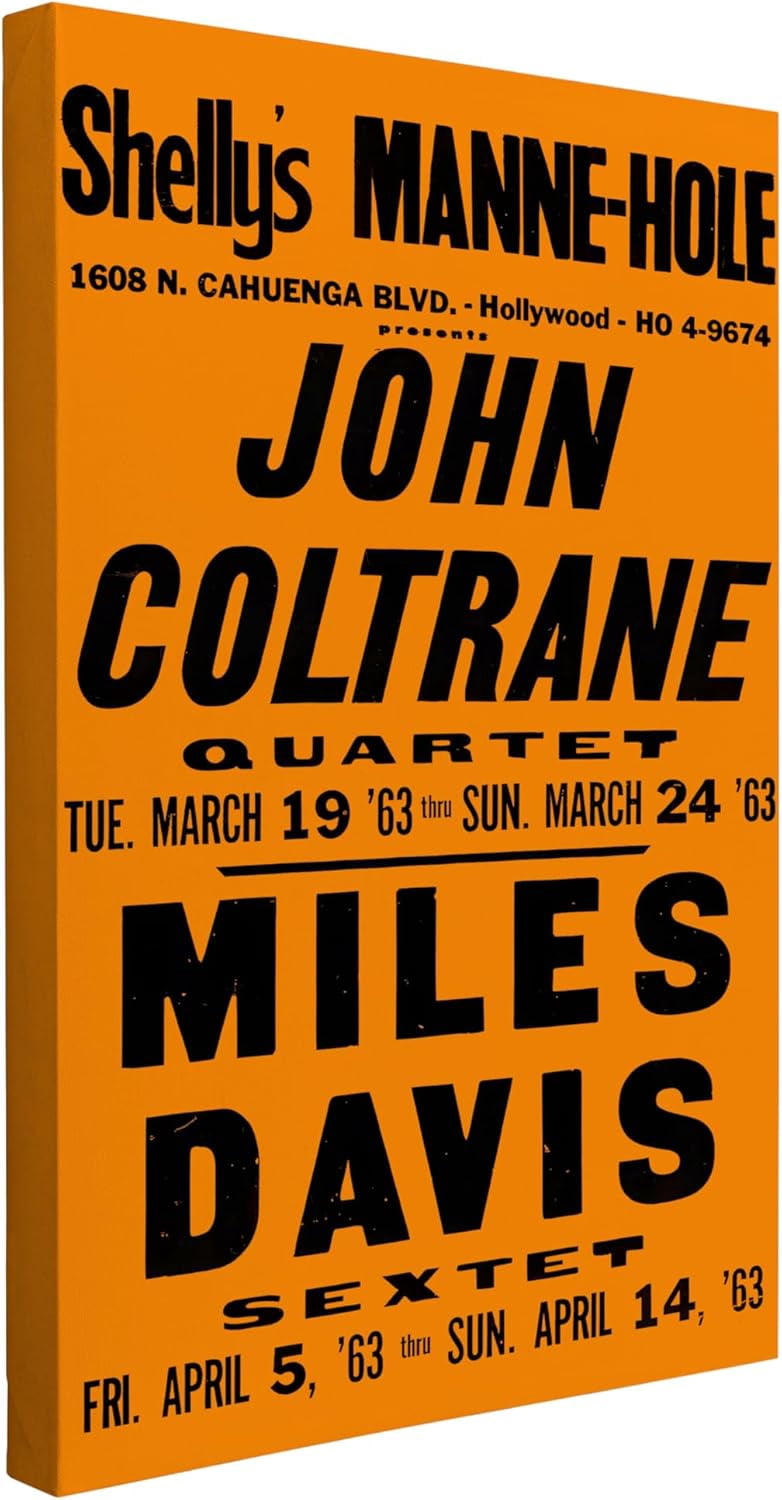 Miguel-Whelhung Vintage Jazz Poster - Shelly's Mann-Hole Concert Poster ...
