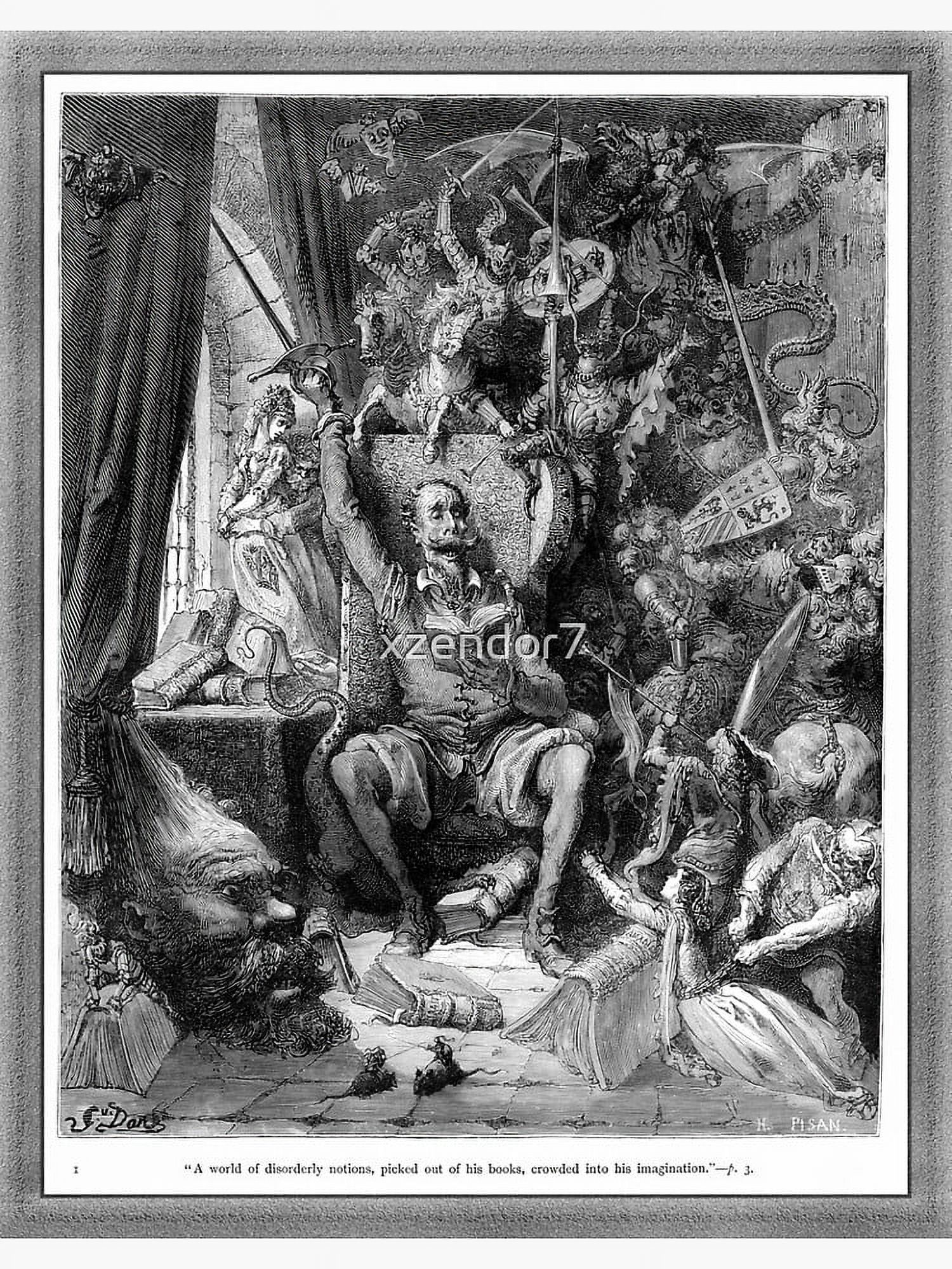 Miguel de Cervantes Don Quixote by Gustave Doré Remastered Xzendor7 ...
