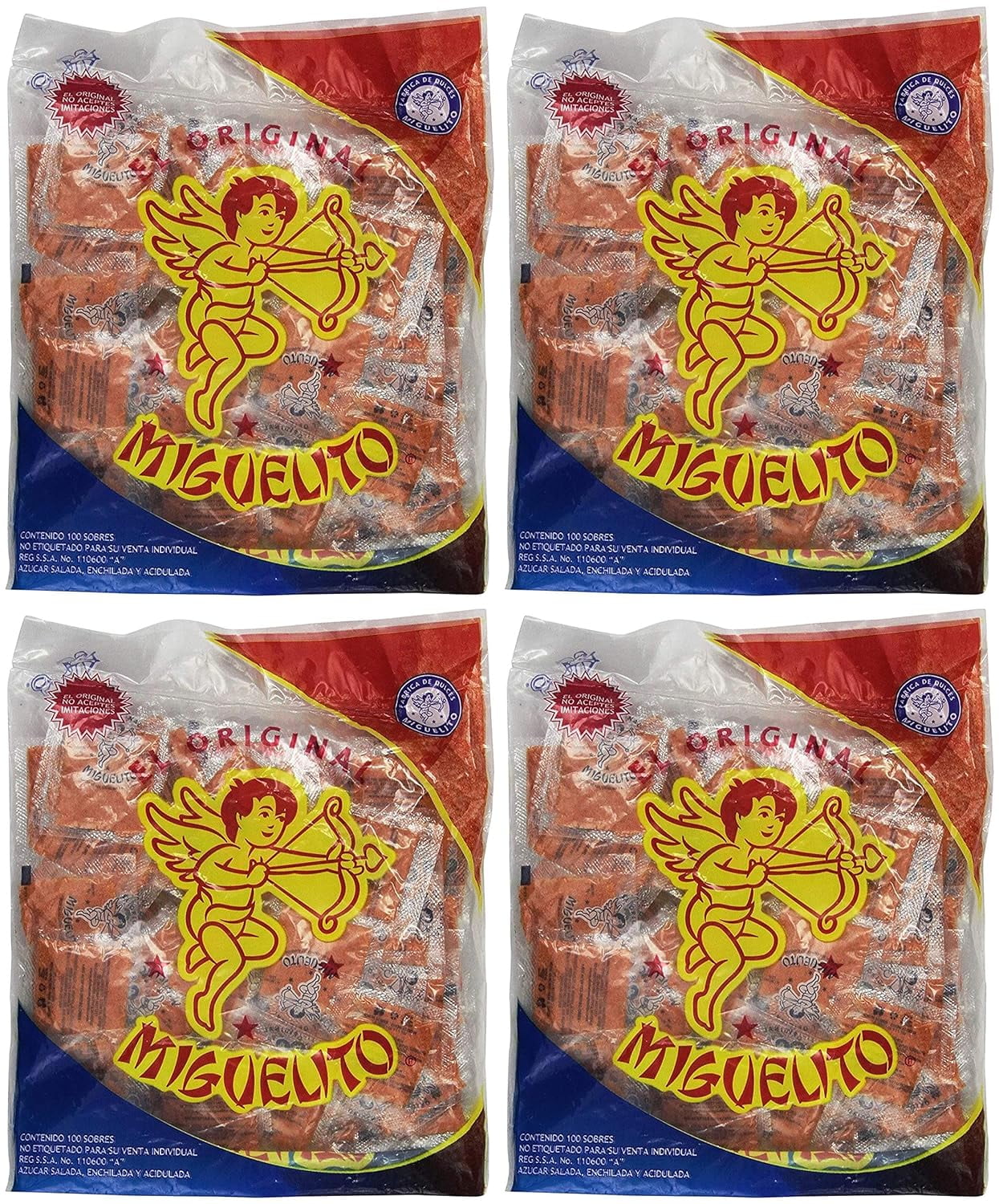 Miguelito Chamoy Chilito En Polvo Mexican Candy Chili Powder 100 Pieces ...