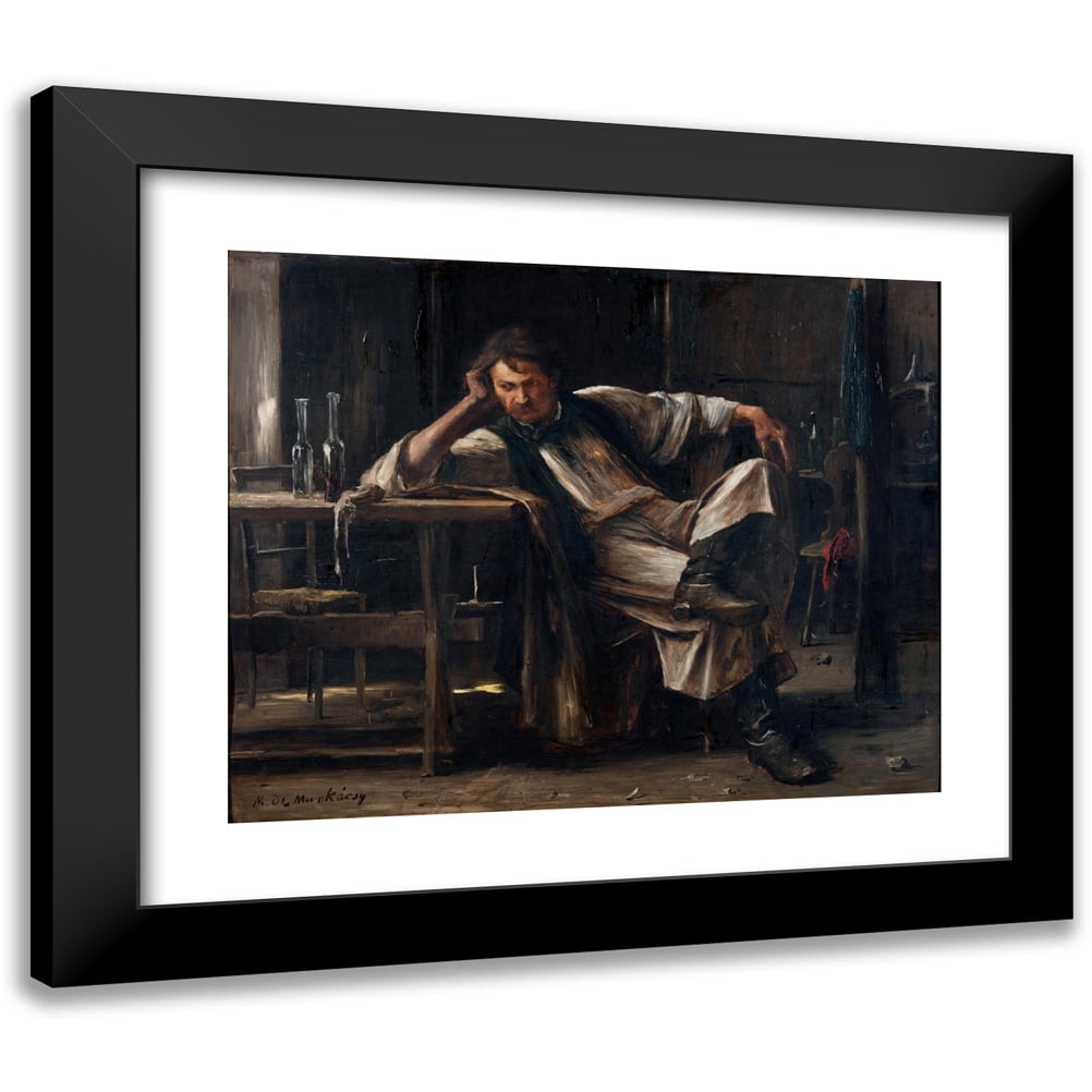 Mihály Munkácsy 18x15 Black Modern Framed Museum Art Print Titled ...
