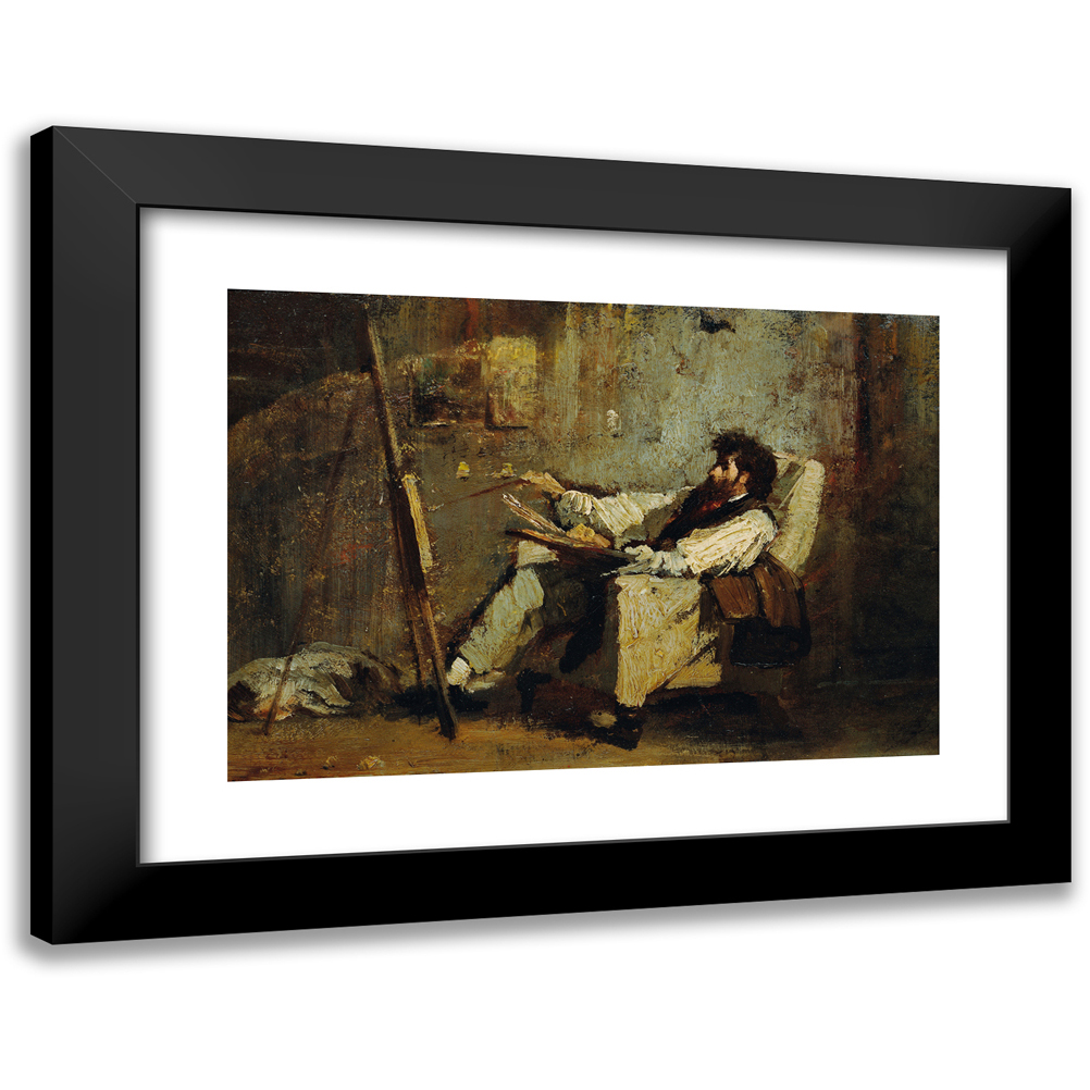Mihály Munkácsy 24x18 Black Modern Framed Museum Art Print Titled ...