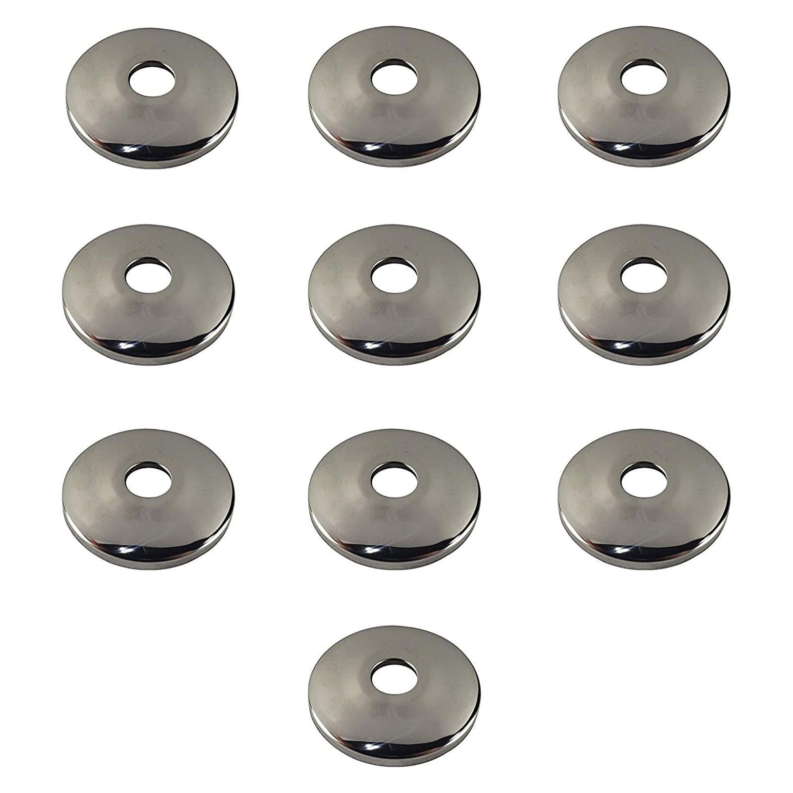 Miiflex 1/2" Chrome Plated Steel Escutcheon Flange Cover with Sure Grip ...