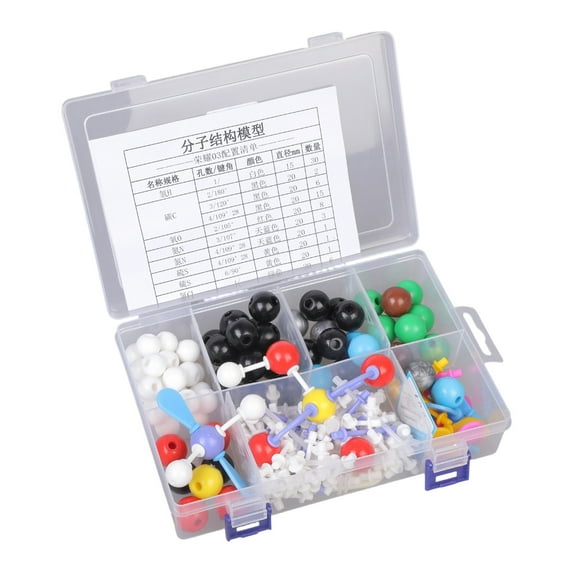 Miiottaa 207Pcs ABS Plastic Molecular Model Set for Student Learning ...
