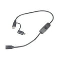 Miiottaa 40cm Type C Female To Male And USB 5Pin Charging Cable With ...