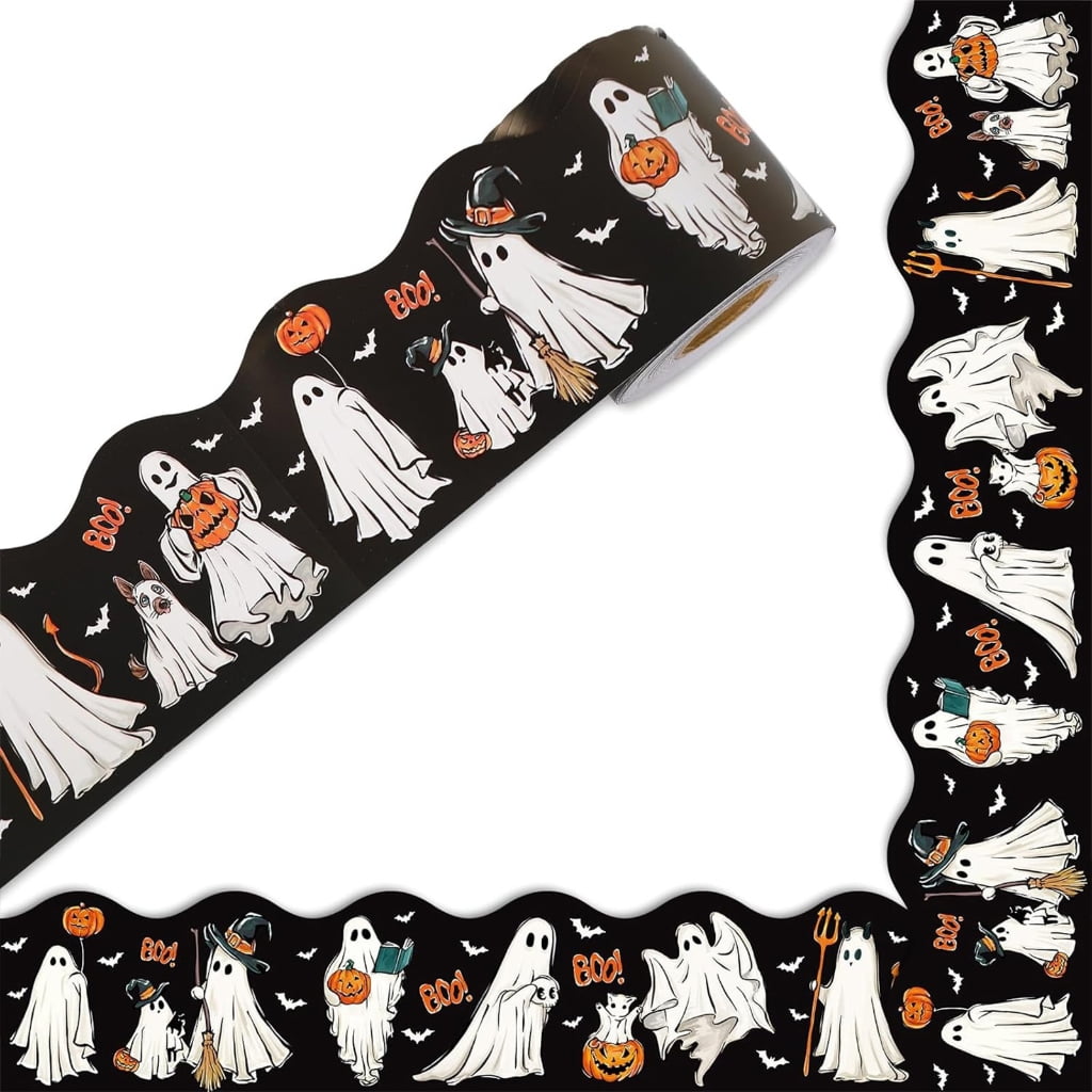 Miiottaa 59ft Bulletin Board Borders Halloween Themed Border Trim Wall ...