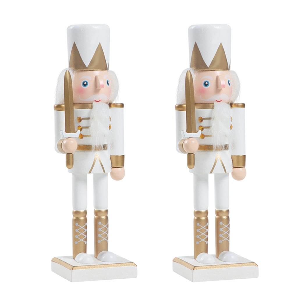Miiottaa Christmas Nutcrackers Figures,Handmade Wooden Soldier ...