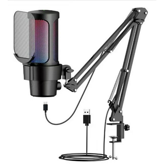 Miiottaa Clear Sound USB Pickup Boom Arm Set Noise Suppression ...