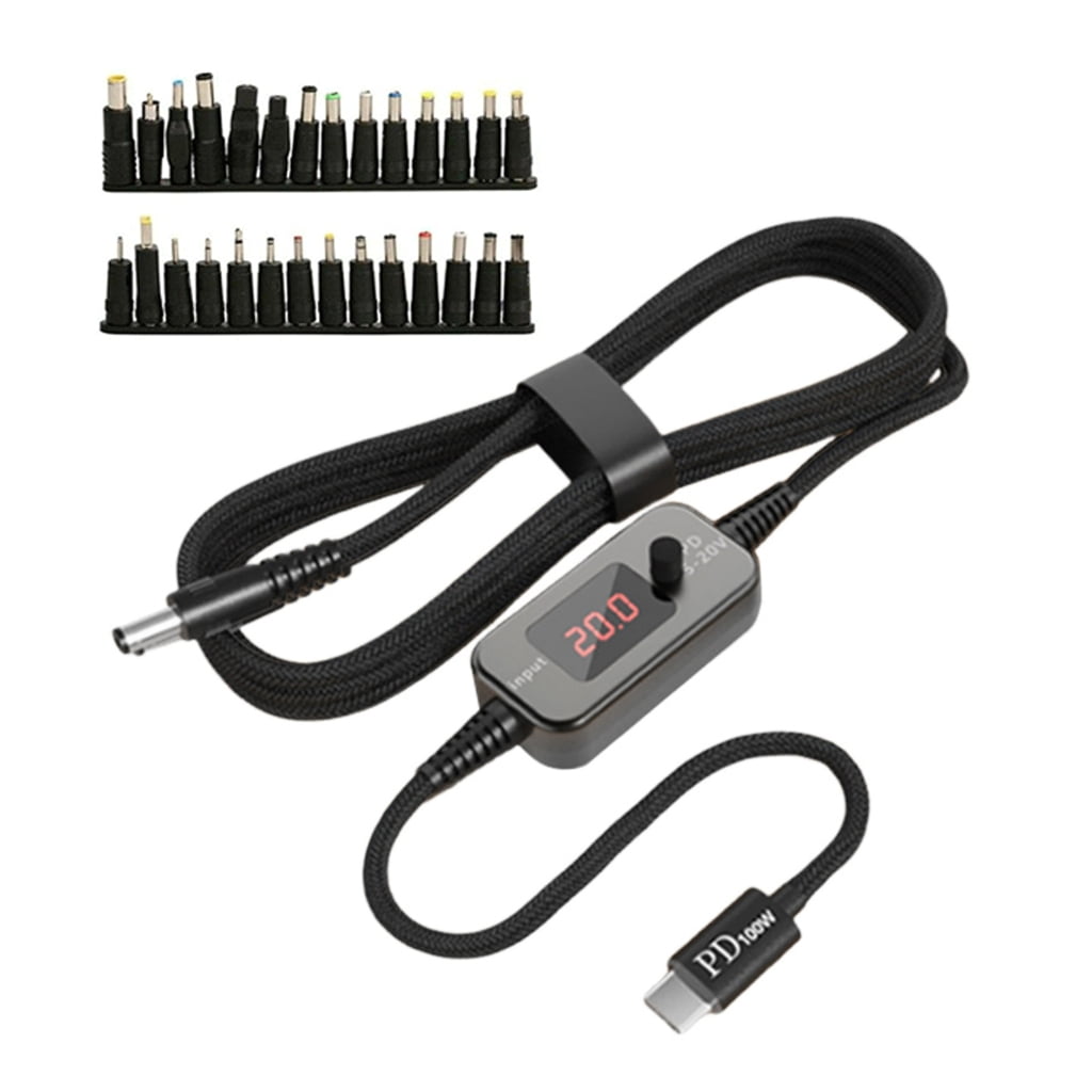 Miiottaa Fast Charging DC5525 Power Cord 5V To 20V Adjustable Voltages ...