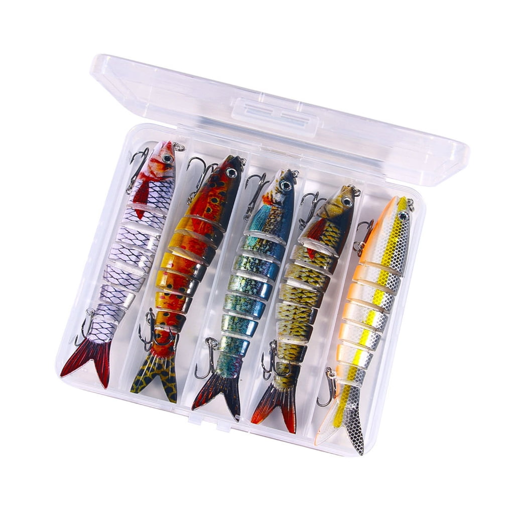 Miiottaa Jointed Artificial Fishing Lures Hard Segment Baits Swimbait ...