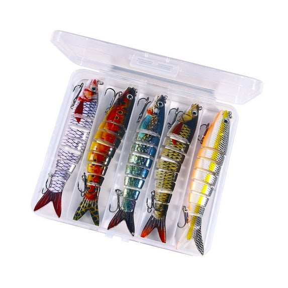 Miiottaa Jointed Artificial Fishing Lures Hard Segment Baits Swimbait ...