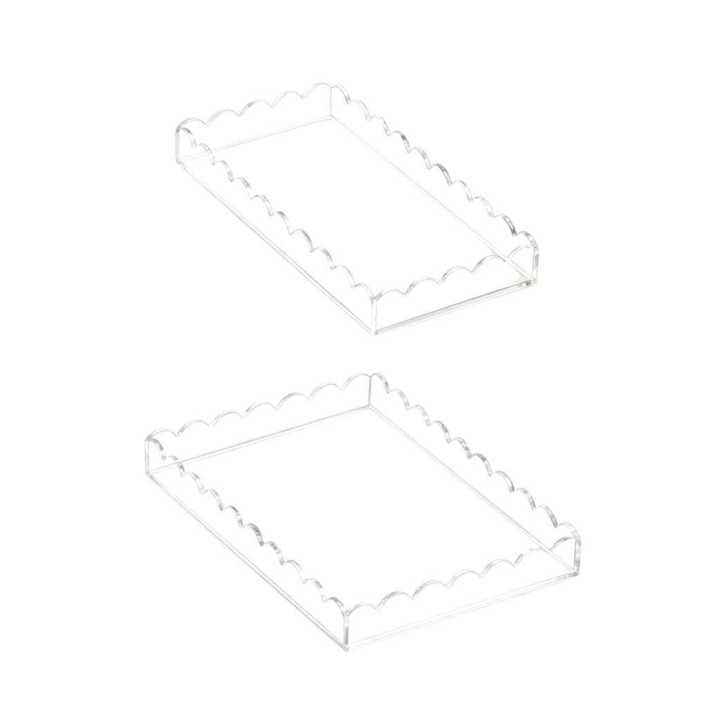 Miiottaa Modern Home Acrylic Vanity Tray Jewelry Display Organizer ...