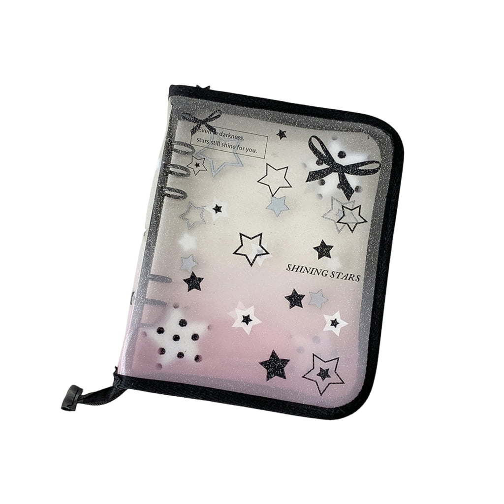 Miiottaa Multifunctional Cartoon Zippered Clear Photo Album Shell Card ...