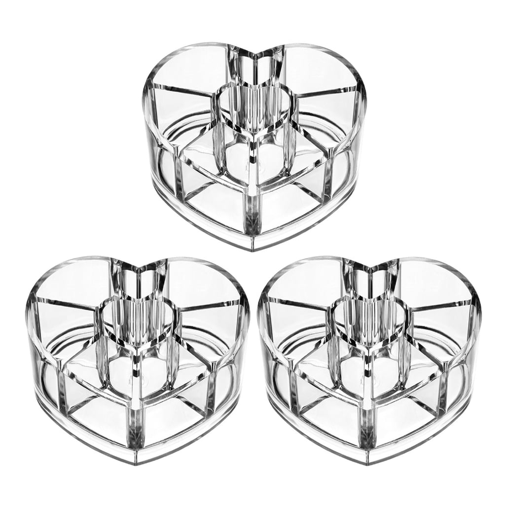 Miiottaa Practical Beauty Storage Box Heart Shape Cosmetic Organizers ...