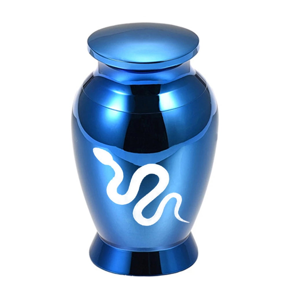Miiottaa Snake Print Cremation Urn Waterproof Pet Ashes Preservations ...