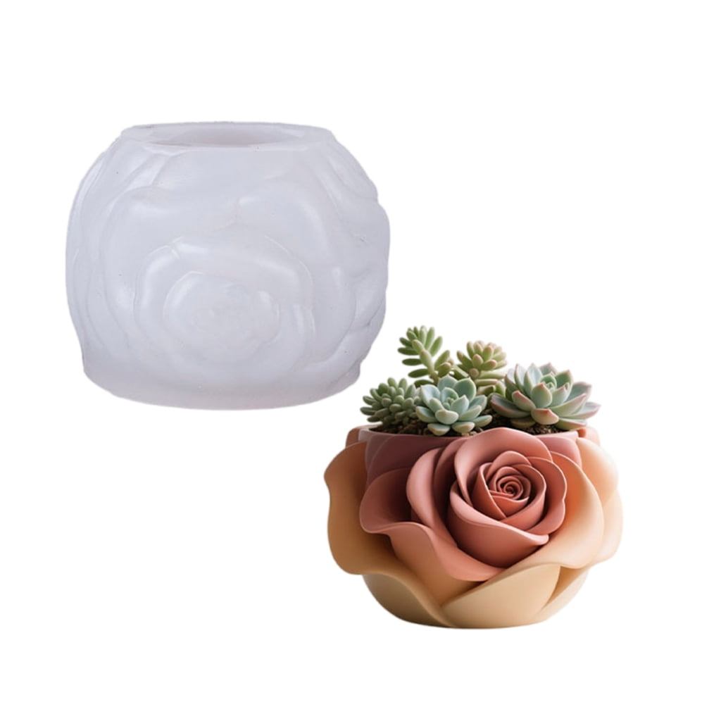 Miiottaa Versatile Silicone Mould In Rose Shape for Art or Garden ...