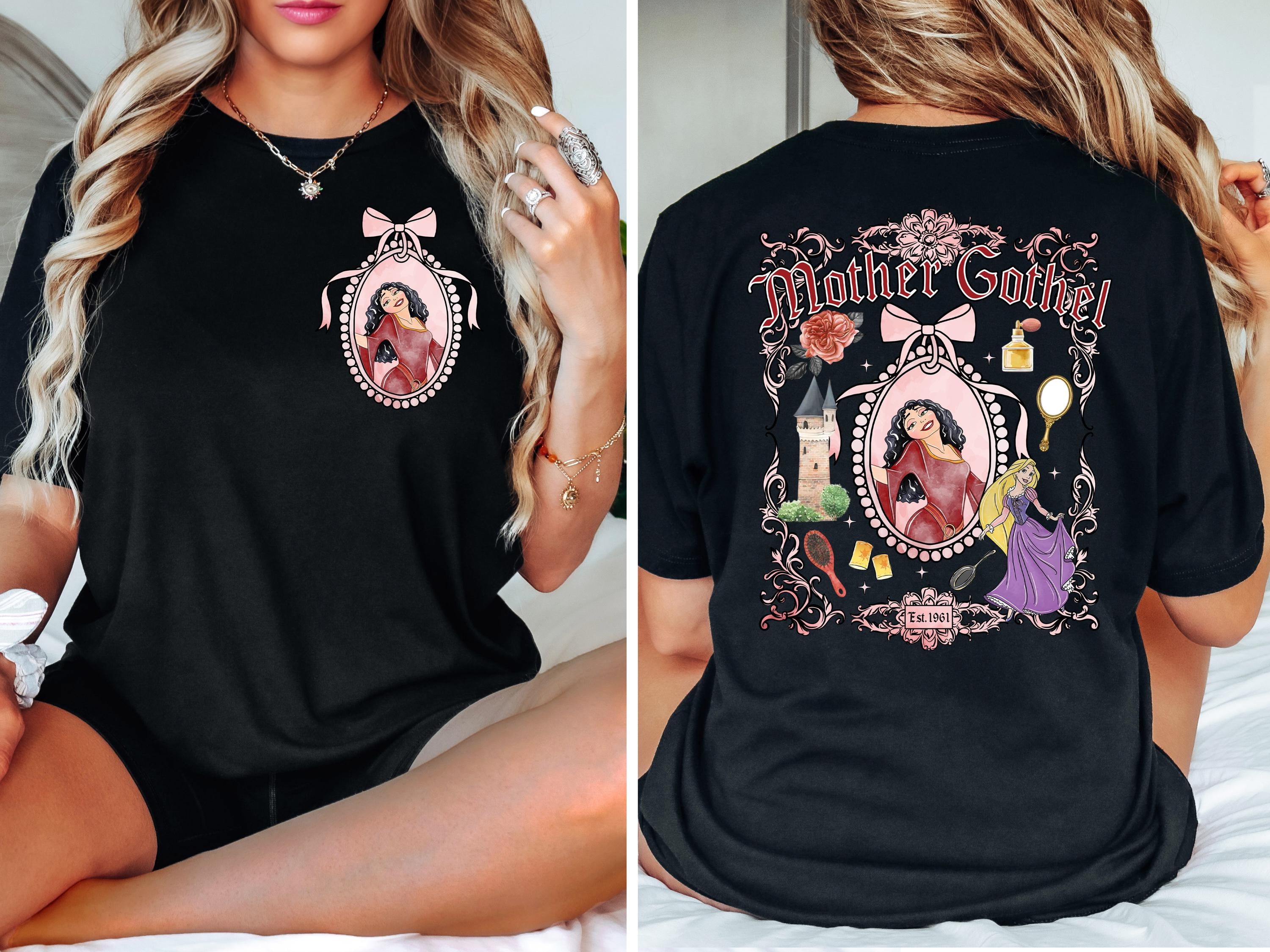 MikaMY Disney Mother Gothel Coquette Bow Shirt, Rapunzel And Mother ...