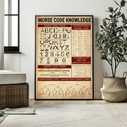 american morse code poster