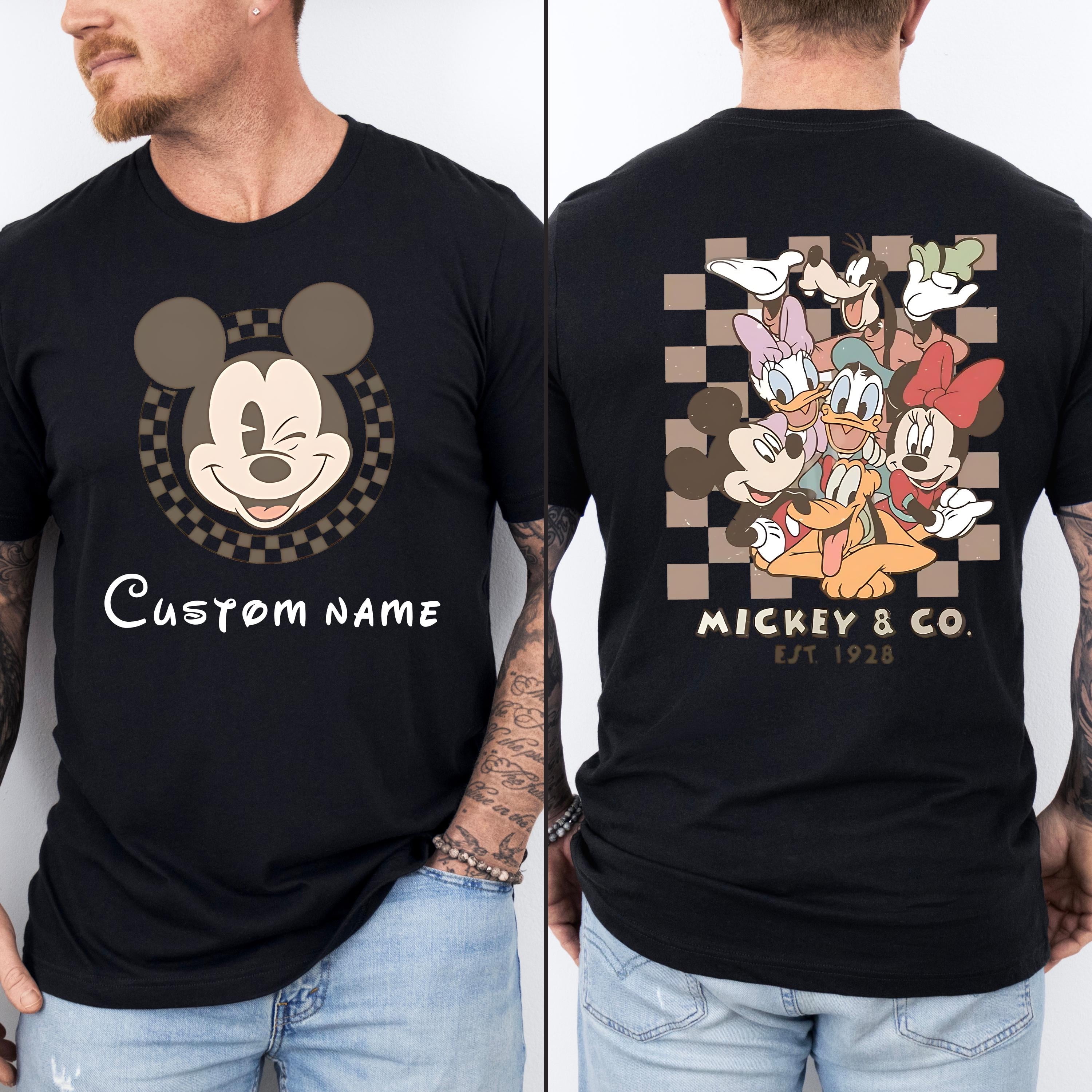 MikaMY Personalized Disney Checkered Shirt, Mickey and Co 1928 Shirt ...