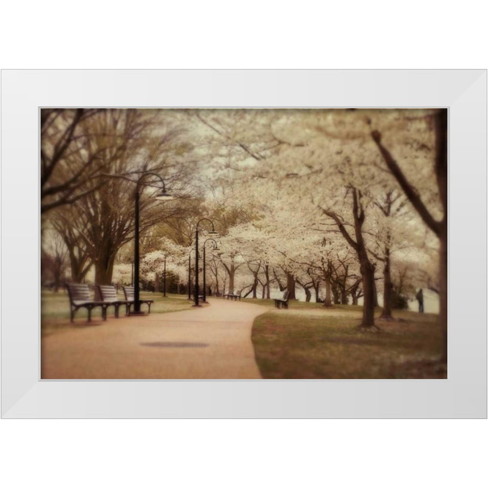 Mikaels, Natalie 14x11 White Modern Wood Framed Museum Art Print Titled - Springtime Stroll ...