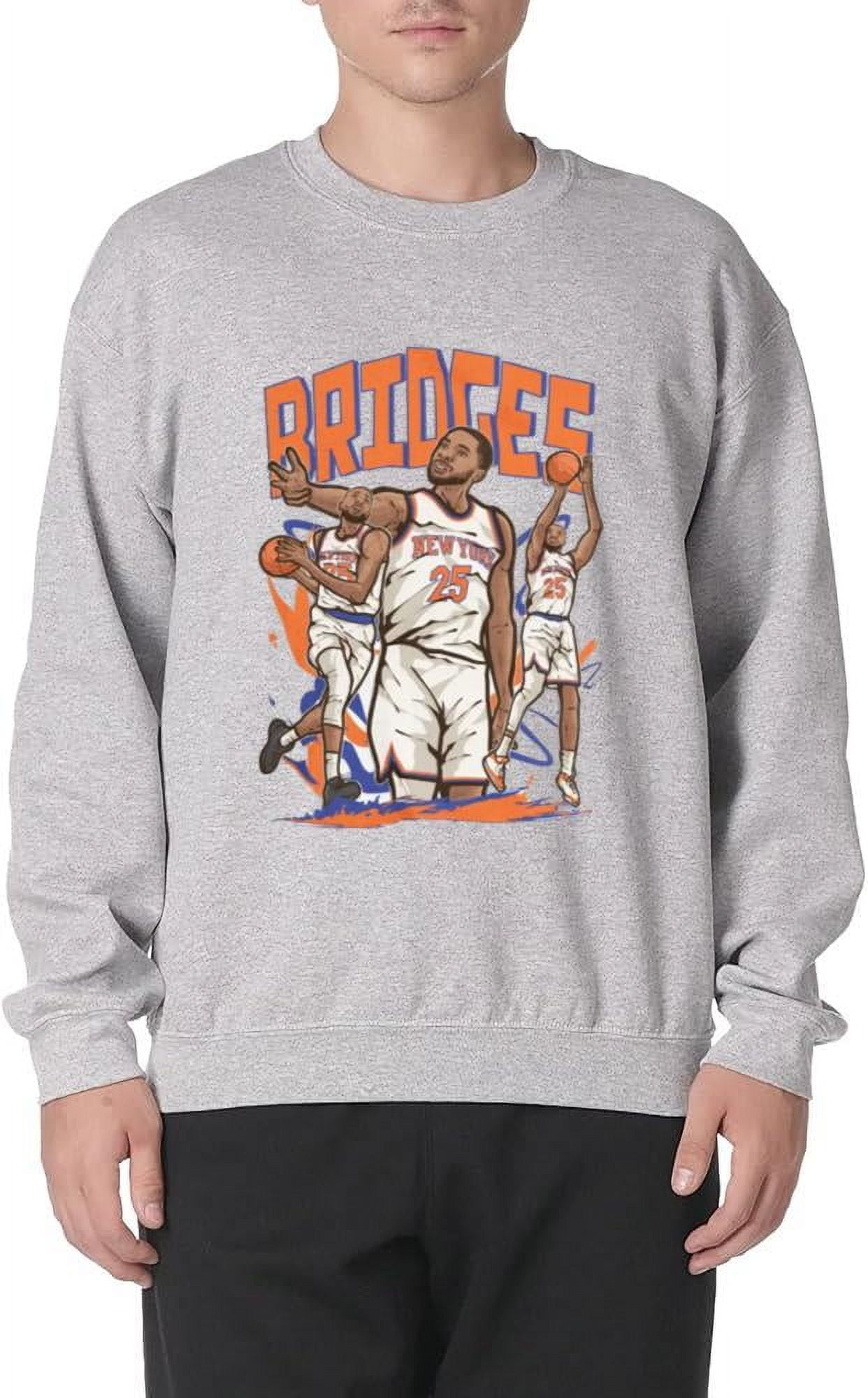 Mikal Bridges Cartoon Sweatshirt with Star Character Graphic Art, for ...