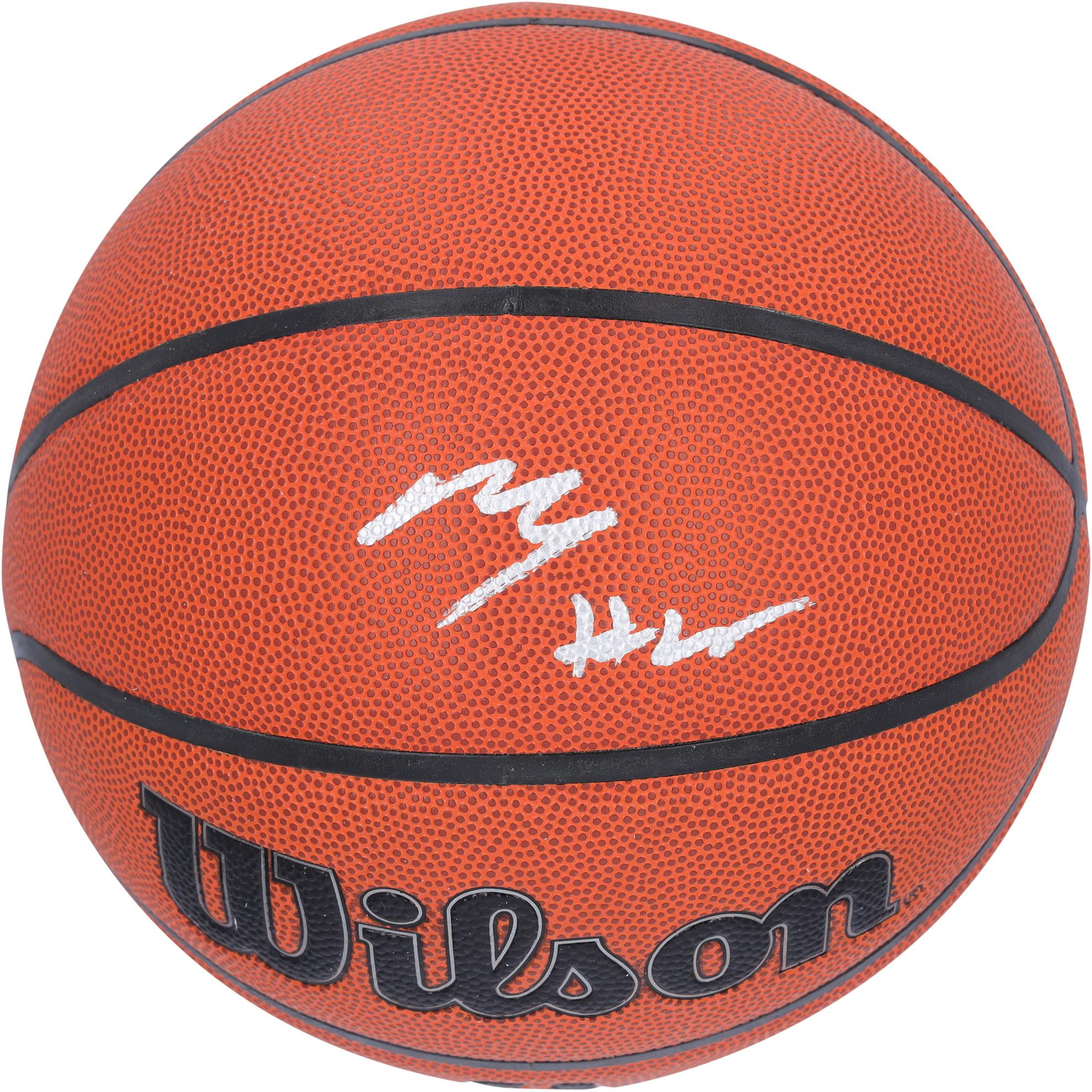 Mikal Bridges New York Knicks Autographed Wilson Authentic Series ...