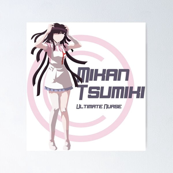 Mikan Tsumiki - Danganronpa Minimalist Vector Art Poster Wall Art ...