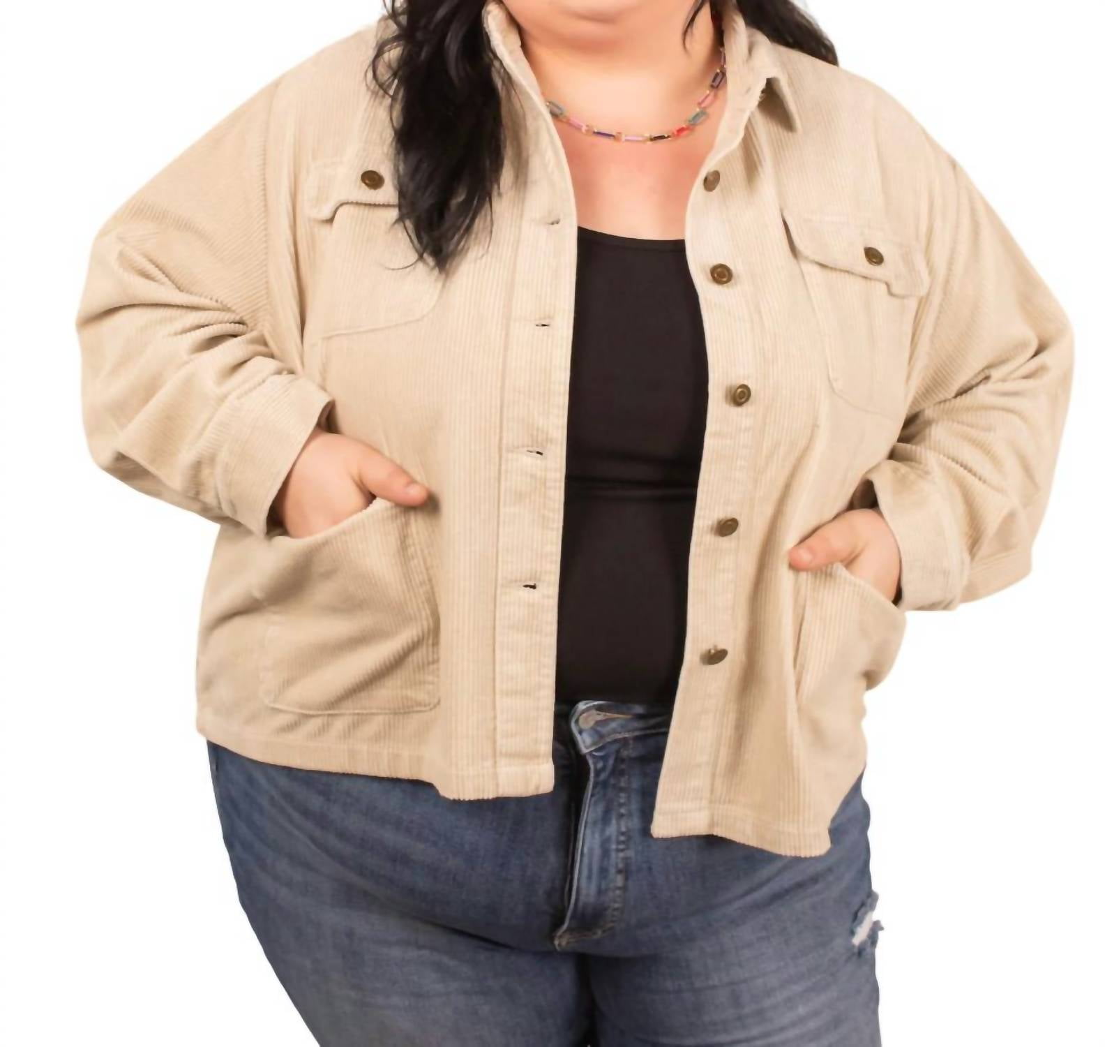 Mikarose Della Double Pocket Jacket - Walmart.com