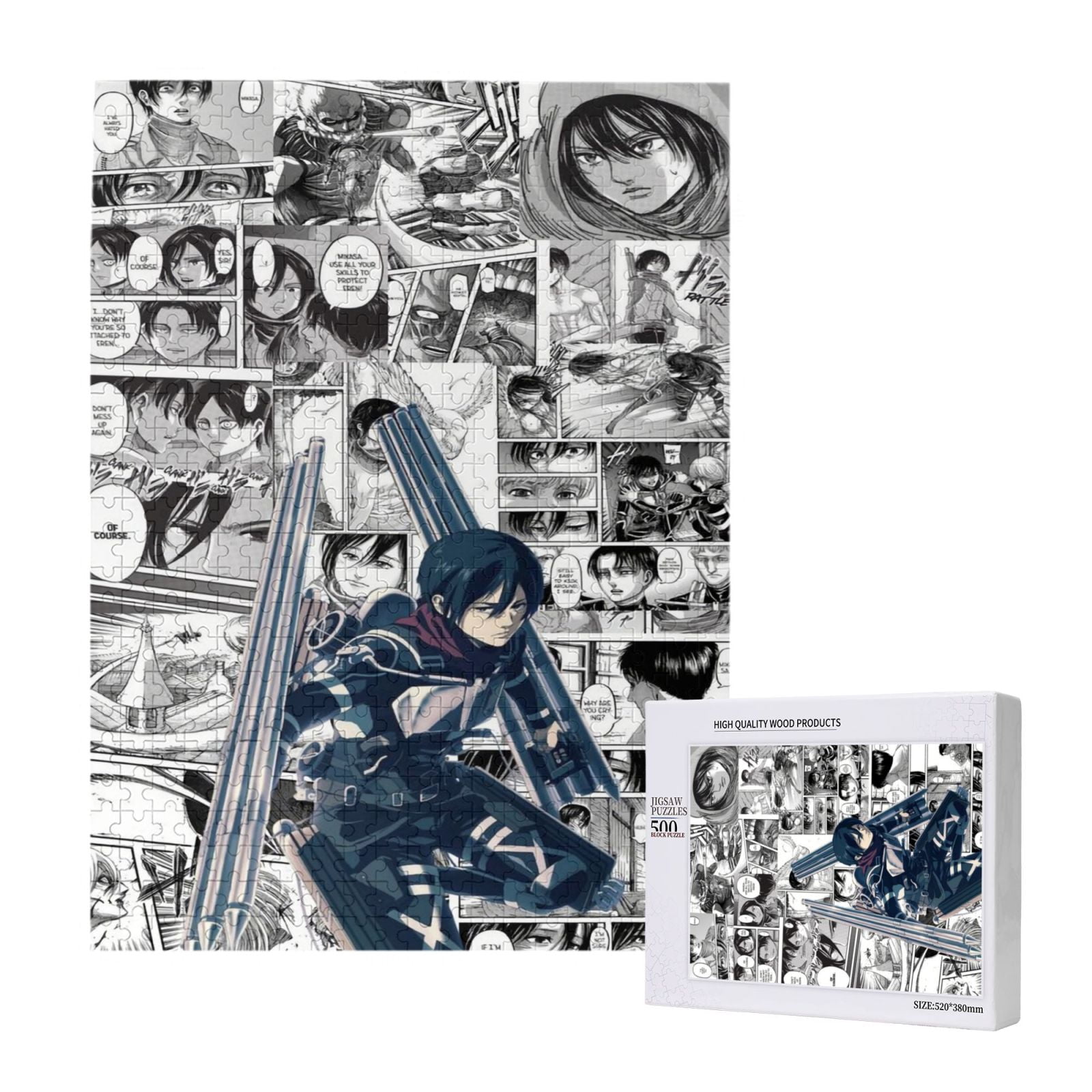 Mikasa Ackerman Jigsaw Puzzles for Adults 300/500/1000 Piece, Party ...