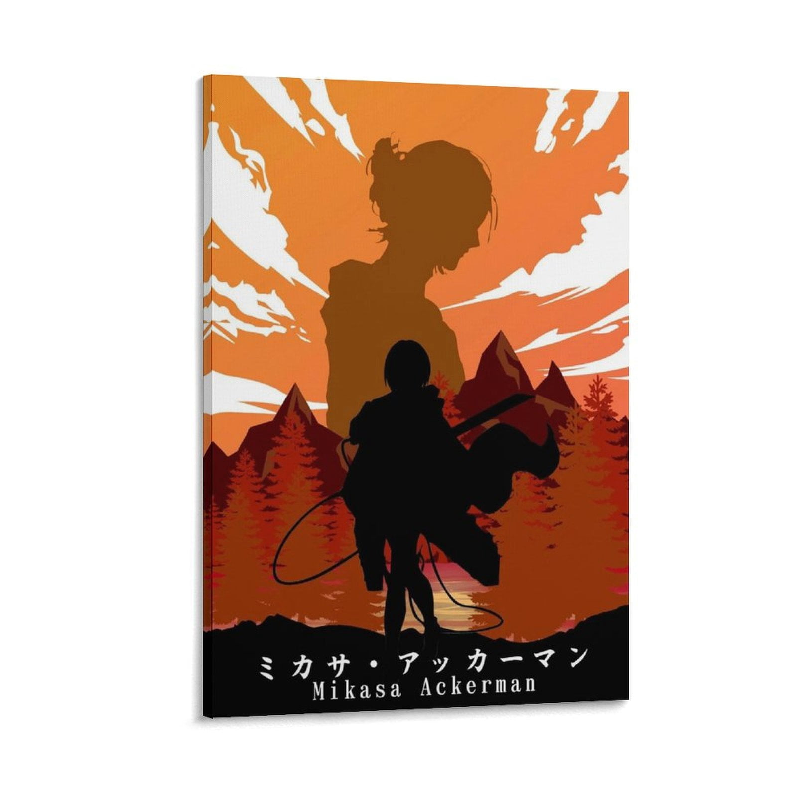 Mikasa Ackerman Poster Canvas Art Poster and Wall Art Picture Print ...