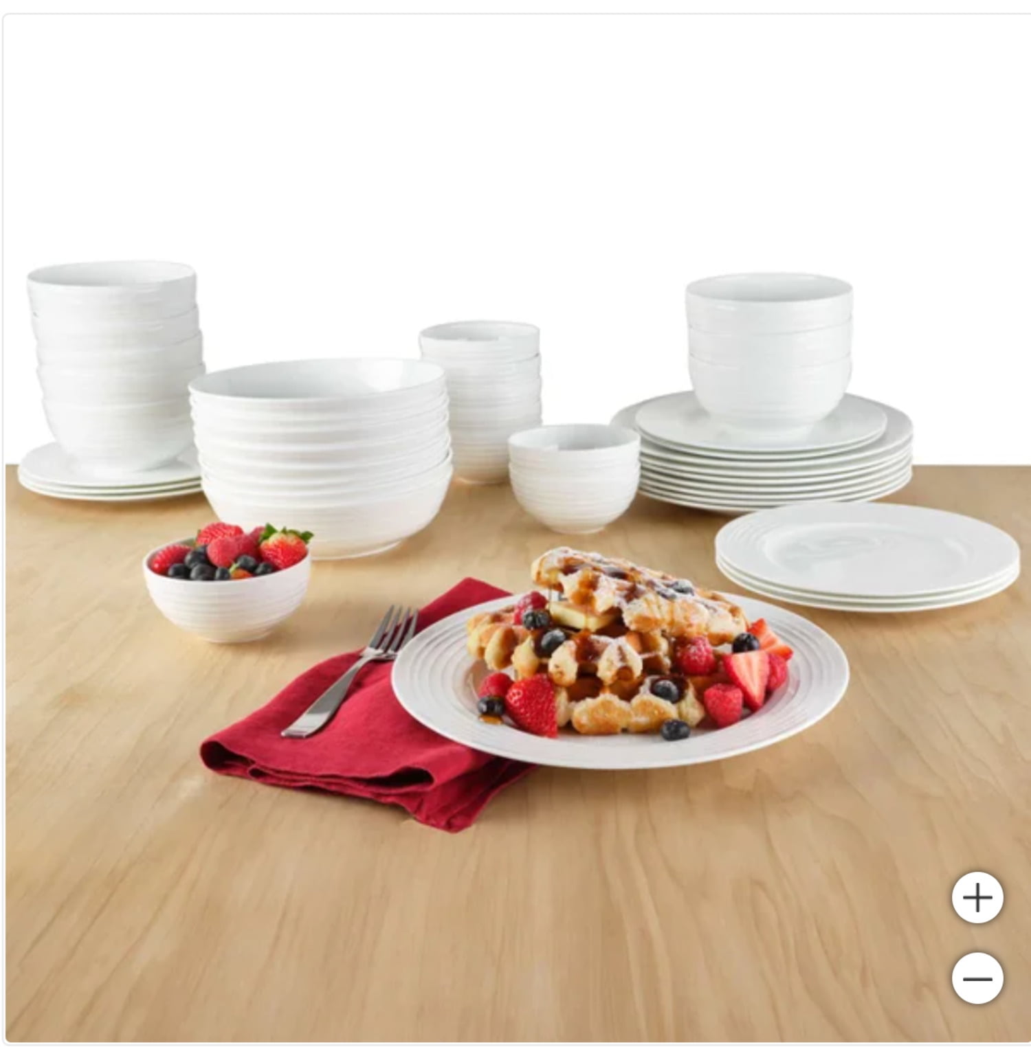 Mikasa Ciara 40-piece Bone China Dinnerware Set - Walmart.com