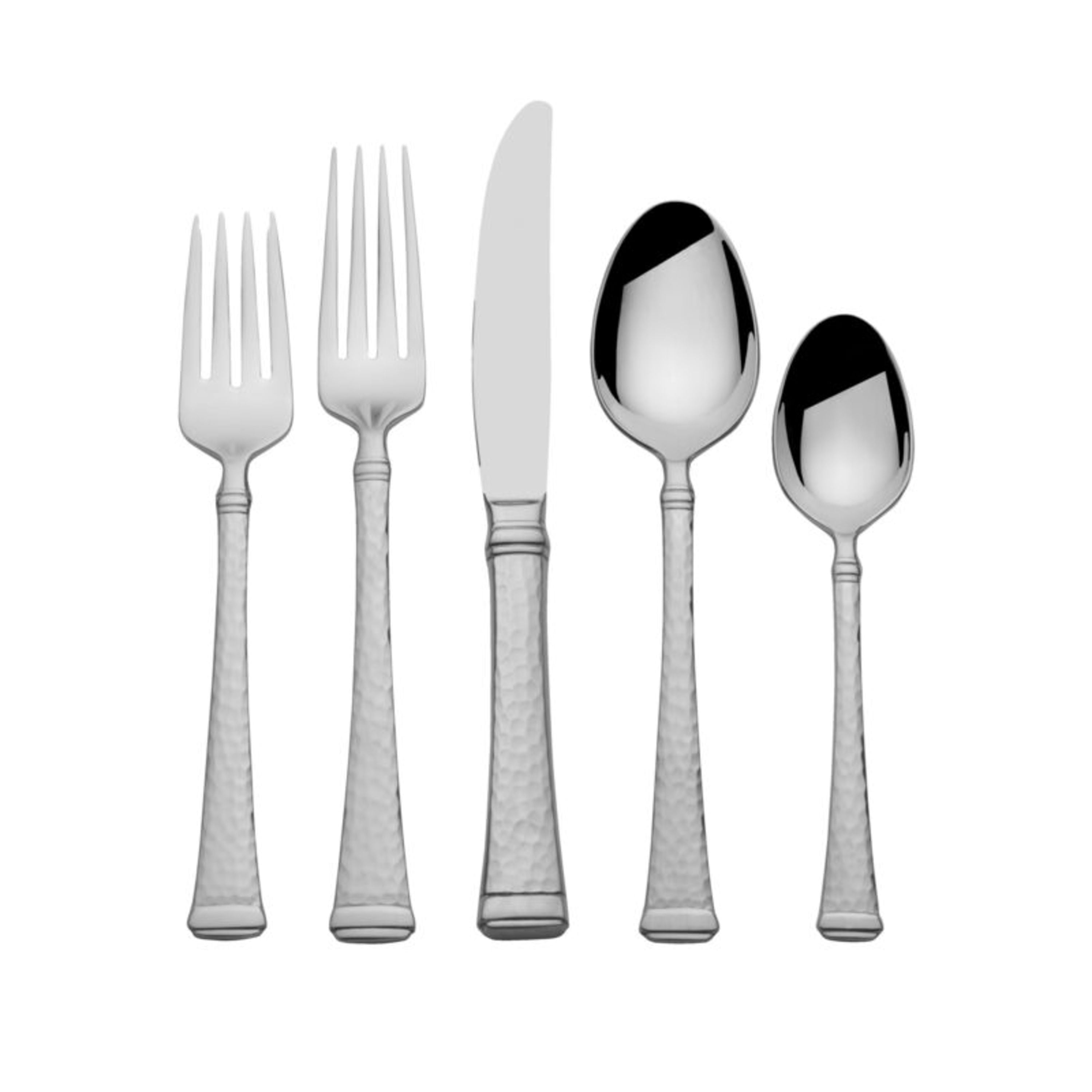 Mikasa Hammered Harmony 65-Piece 18.10 Flatware Set, Service for 12 - Walmart.com