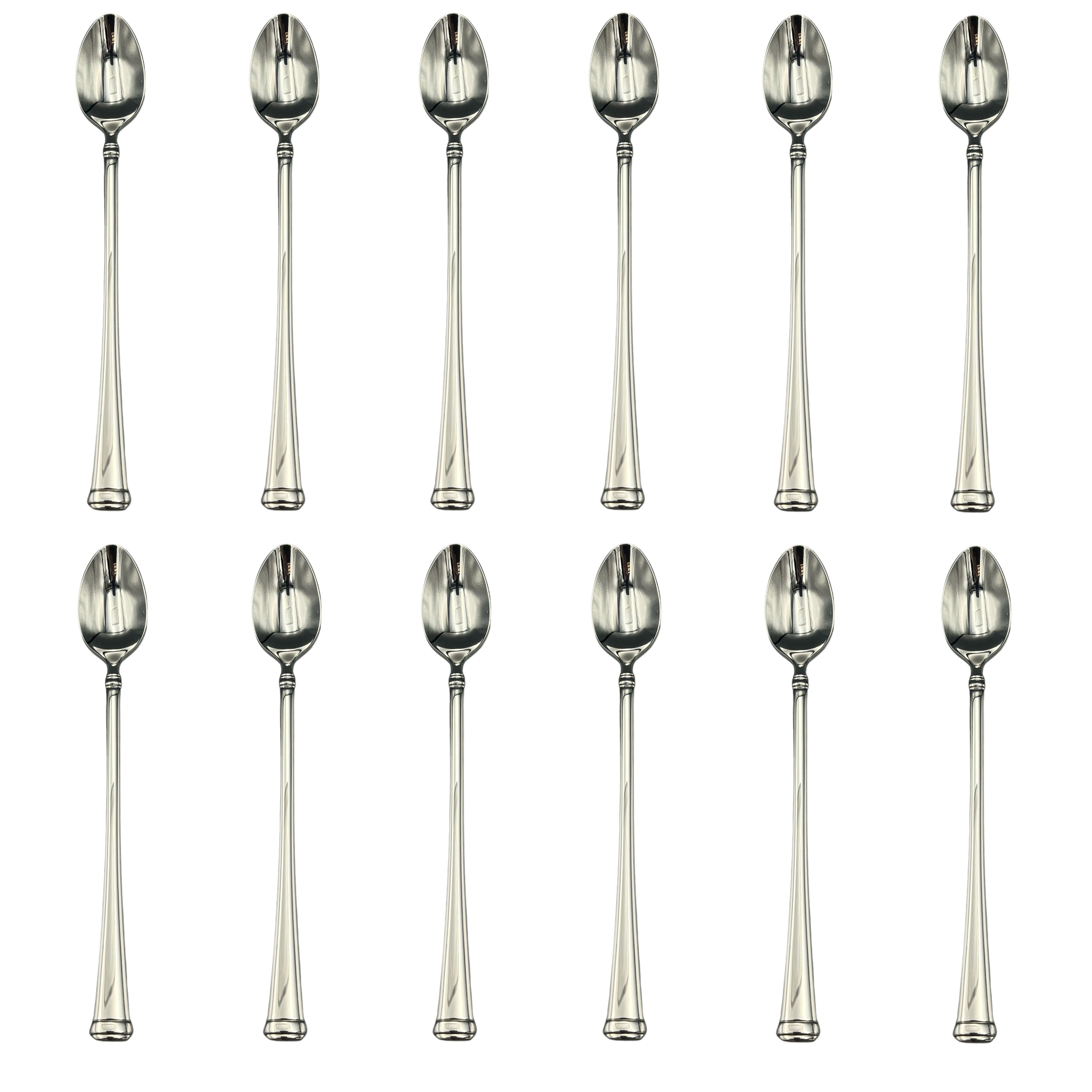 Mikasa Harmony 18/10 Stainless Steel Iced Beverage Spoon (Set of Twelve) - Walmart.com