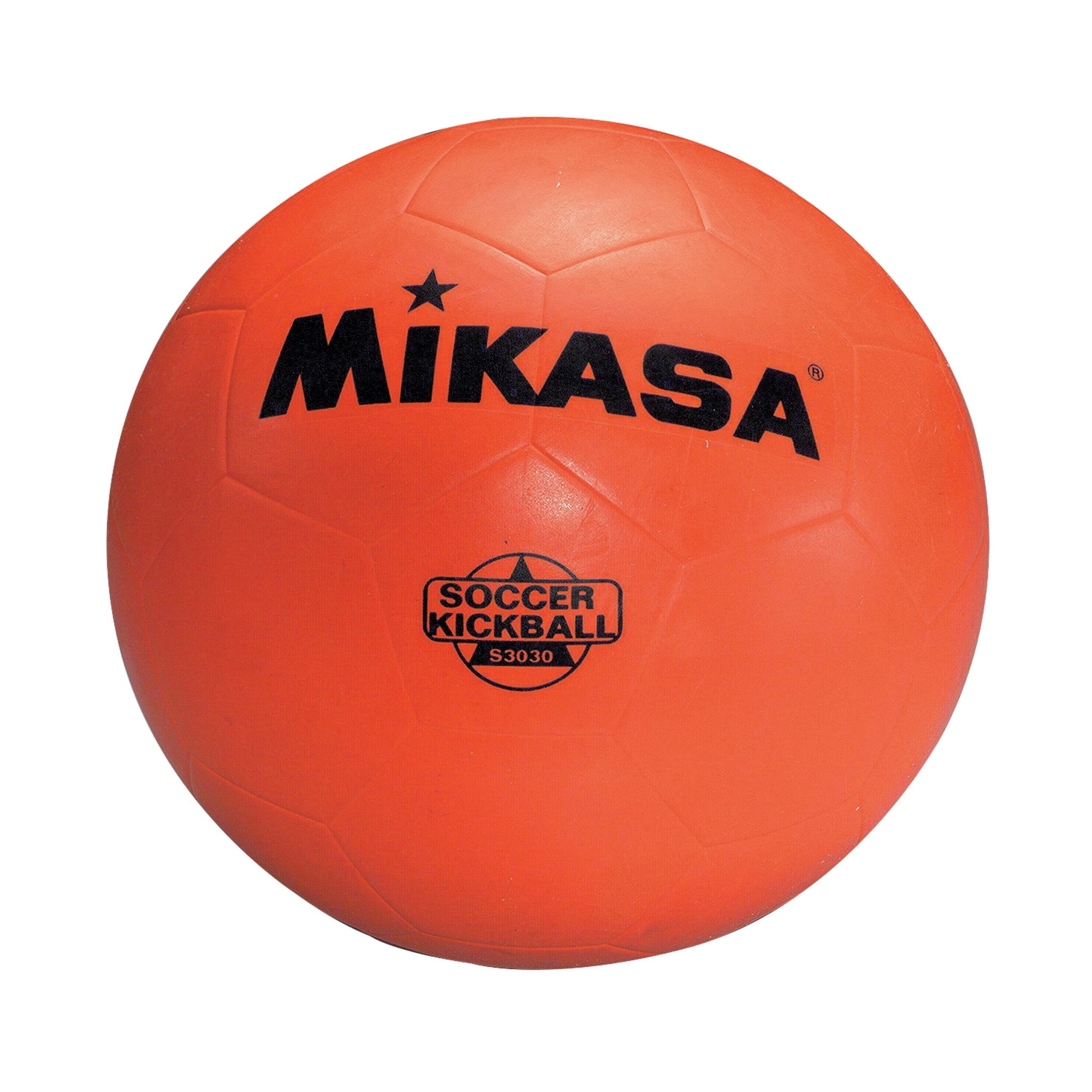 Mikasa S3030 Orange Rubber Soccer Kickball, Size 5, Durable, Official ...