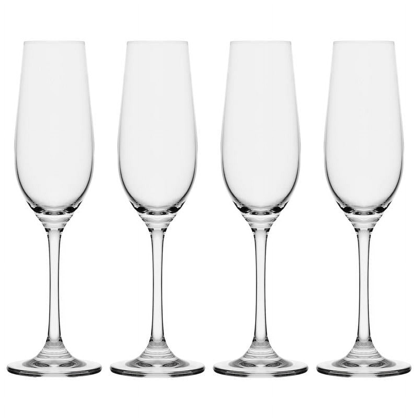 Mikasa Parker 8 oz Clear Crystal Flute Glass - Walmart.com