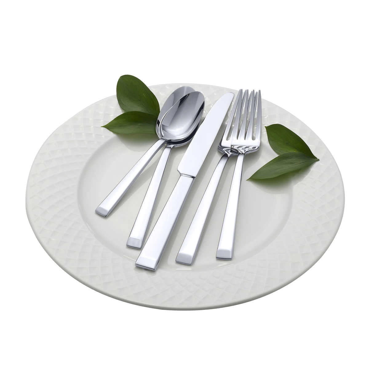 Mikasa Pinch 20 Piece Forged Stainless Silverware Set with Forks ...