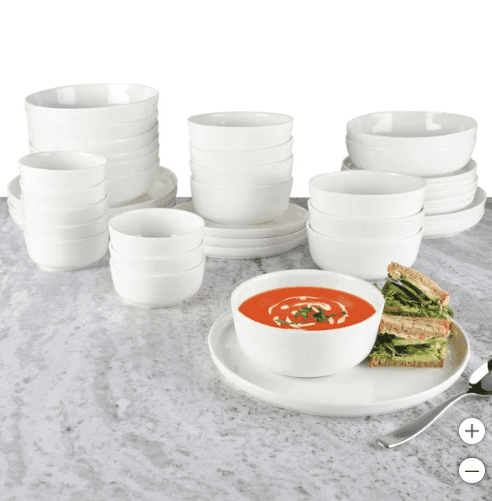 Mikasa Samantha 40-piece Bone China Dinnerware Set - Walmart.com