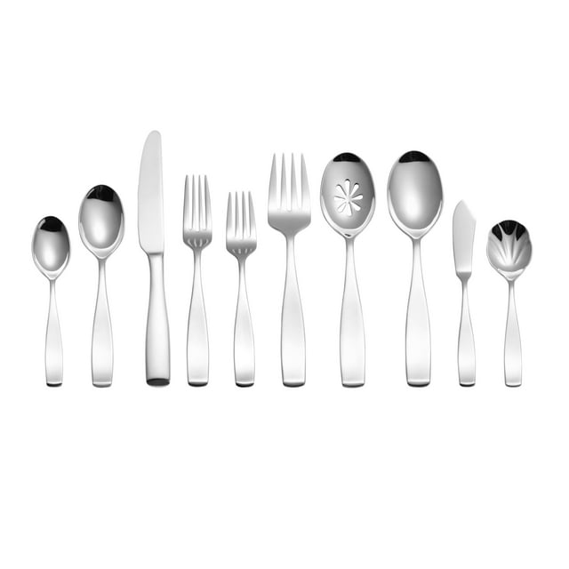 Mikasa 45-Piece Satin Loft 18.10 Stainless Steel Flatware Set with ...